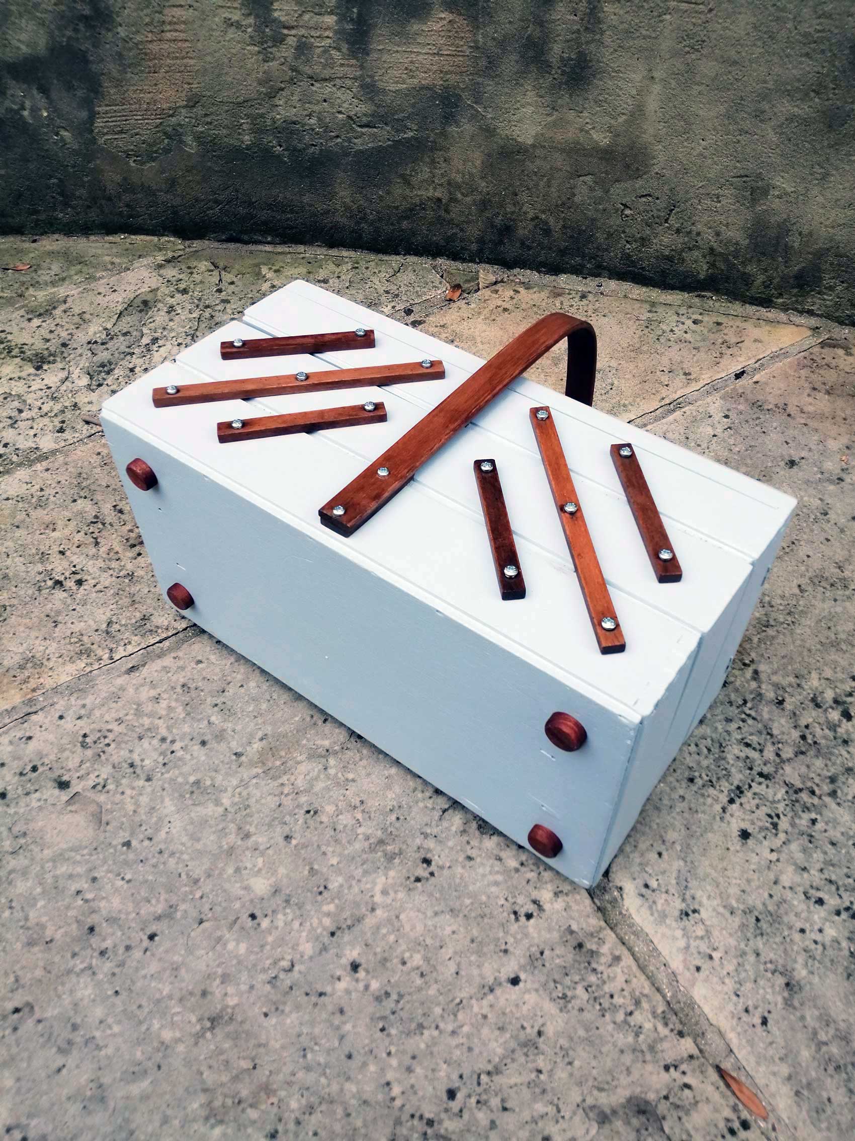 Vintage sewing box upcycle project - Woodwork Matters